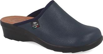 FLY FLOT | Trendy Woman, Chaussons pour femme en cuir synthétique supérieur en microfibre élastique, semelle intérieure en cuir anti-choc, bleu, 40 EU