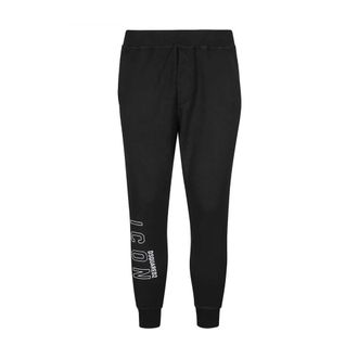 Dsquared2 Schwarze Trainingshose - Oversized Fit - - Trousers - Herren - Schwarzk - XL