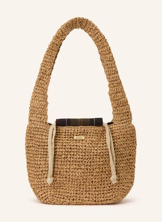 Barbour Schultertasche beige