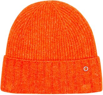 s.Oliver Strickbeanie aus Wollmix mit Logo-Detail