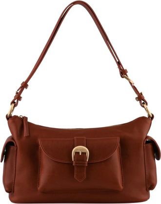 Pourchet Femme, Sacs, Brun, Taille: ONE Size Sac bandouli&egrave;re Scoop