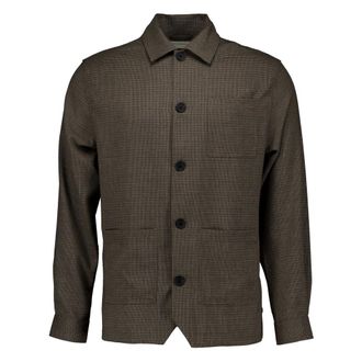 The Goodpeople Javi Overshirt - Homme - Vestes - Brun - Taille: L