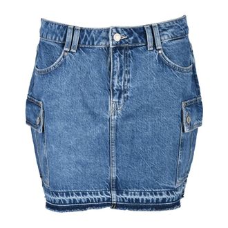 Guess Femme, Jupes, Bleu, Taille: W25 Mini Jupe en Jean