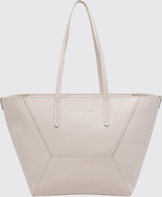 Brunello Cucinelli Sac Port&eacute; &eacute;paule BRUNELLO CUCINELLI Femme couleur Blanc