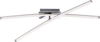 Paul Neuhaus Leuchtendirekt by Paul Neuhaus LED Deckenleuchte 11292-17 SIMON 2x 8 Watt Deckenlampe Metall Chrom