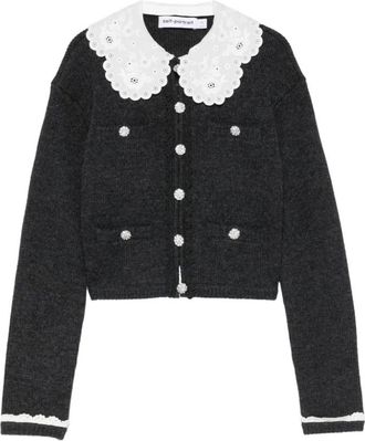 Self Portrait Femme, Pulls, Gris, Taille: 40 FR Sweater Self-portrait