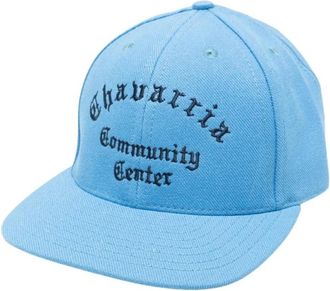 Willy Chavarria Homme, Accessoires, Bleu, Taille: ONE Size Casquette Logo Brod&eacute;
