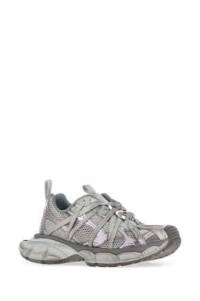 Balenciaga Womens Grey Rubber And Fabric 3xl Extreme Sneakers Mix