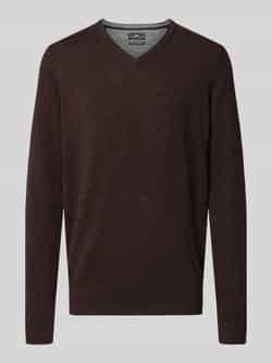 Fynch-Hatton Regular Fit Strickpullover aus Baumwoll-Mix mit Kaschmir-Anteil