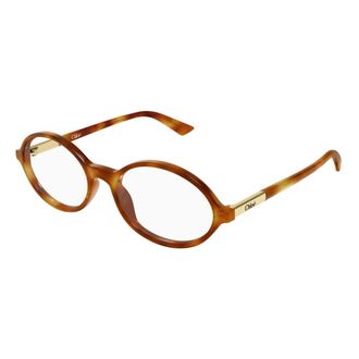 Chlo&eacute; Monture Optique Ovale - Femme - Accessoires - Brun - Taille: 54 MM