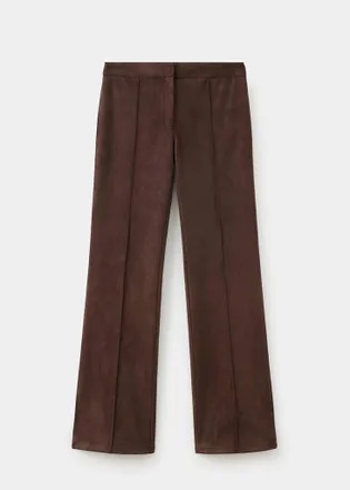 Mango Pantalon ante marron - Femme - S - MANGO