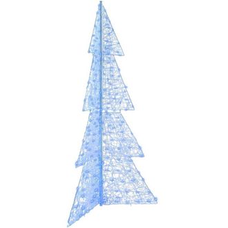 vidaXL Weihnachtsbaum mit 240 LEDs Blau 180 cm Acryl vidaXL