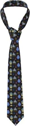 Generic Cravate Amulette Noire Mystique Hamsa Et Symbole Du Mauvais OEil Classique Necktie &Eacute;l&eacute;gant Cravates Homme Pour Remise De Dipl&ocirc;me &Eacute;v&eacute;nements Affaires