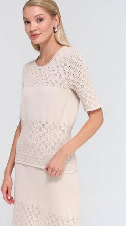 Passioni T-Shirt mit Strukturmuster