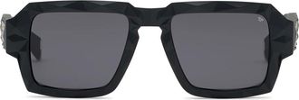 Philipp Plein Homme, Accessoires, Noir, Taille: ONE Size Matrix Lunettes de soleil
