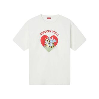 Kenzo Regenbogen-Print T-Shirt - - Tops - Herren - Wei&szlig; - L