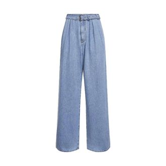 Dries Van Noten Homme, Jeans, Bleu, Taille: S Jeans Amples Pliss&eacute;s