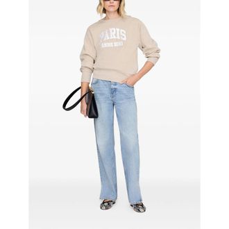 Anine Bing Graphic Print Sweatshirt - Beige
