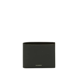Jil Sander Leder Bi-Fold Geldb&ouml;rse - - Accessories - Herren - Schwarzk - ONE SIZE