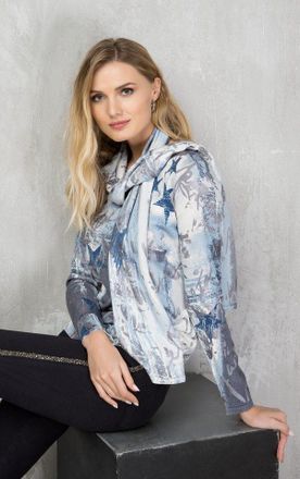 Passioni Strickpullover Pullover Set mit Schal