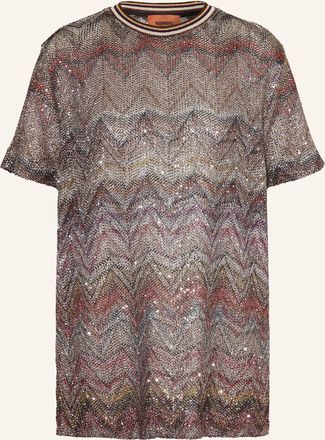 Missoni Häkelshirt Caperdoni Mit Glitzergarn Und Pailletten braun