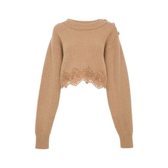 Chlo&eacute; Damen, Strickwaren, Braun, LGr&ouml;&szlig;e