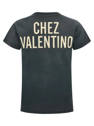 Valentino Garavani Graphic Logo Print T-shirt - Black