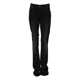 John Galliano Femme, Jeans, Noir, Taille: W26 Jean Taille Mi-Haute