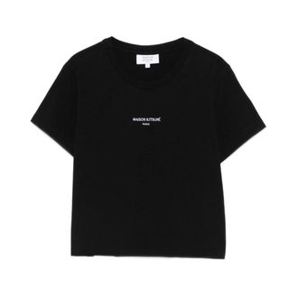 Maison Kitsun&eacute; T-Shirts und Poloshirts - - Tops - Damen - Schwarzk - S