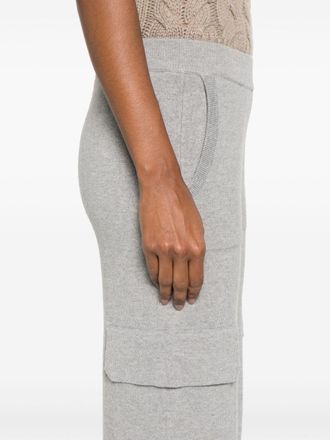 PESERICO Womens Fine-Knit Track Pants Aw24 W