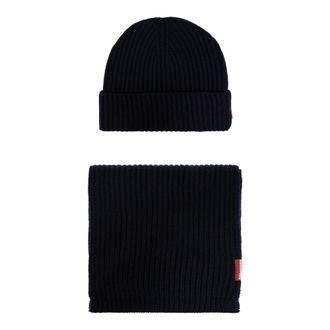 Dsquared2 Homme, Accessoires, Bleu, Taille: ONE Size Ensemble Bonnet et Écharpe