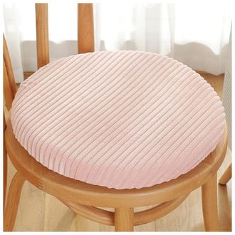 Generic Runde Sitzkissen Runde Stuhlkissen aus Memory Schaum rutschfestes weiches abnehmbares Hockerkissen für Küchen Esszimmerstühle Büro und Autostuhlpolste