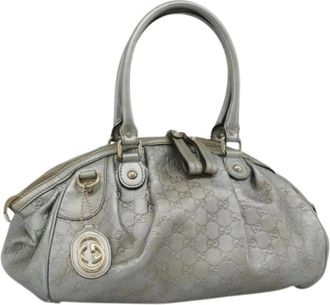Gucci Sac Boston Vintage Pre-owned - Femme - Pre-owned - Gris - Taille: ONE Size