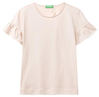 Benetton T- Shirt 3096d107t, Rose, Small Femme