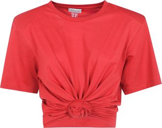Magda Butrym T-Shirt Cropped Twist T-Shirt