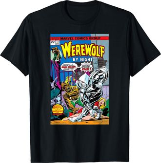 MARVEL Moon Knight Werewolf by Night Vintage Comic Halloween T-Shirt