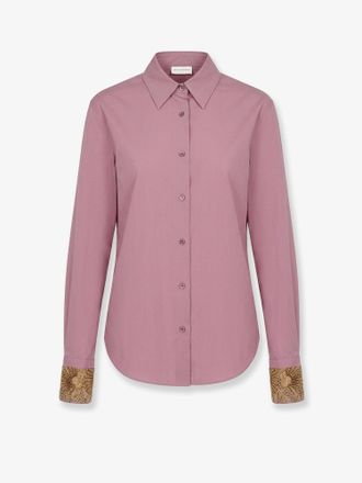 Dries Van Noten Chloris cotton shirt with embroiders cuffs - DRIES VAN NOTEN - gender_Woman