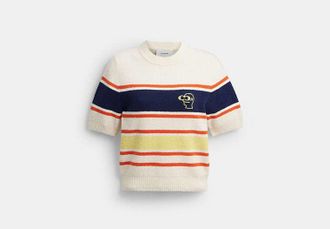 Coach Brain Dead Gestreiftes Stricktop
