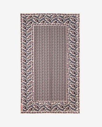 Isabel Marant Foulard Luana - Femme - &Eacute;cru Et Bleu - Isabel Marant