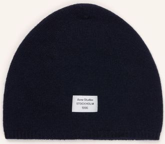 Acne Studios Cashmere-M&uuml;tze blau