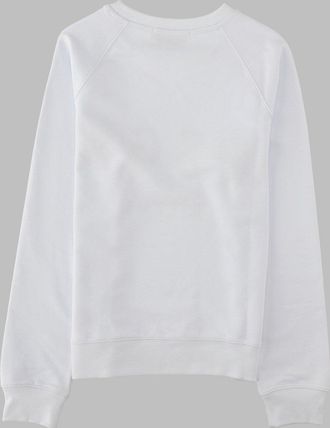 Msgm Logo-Print Cotton Sweatshirt - White