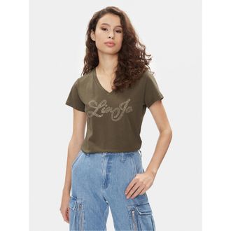 Liu Jo T-Shirt MA4337 JS923 Khakifarben Regular Fit