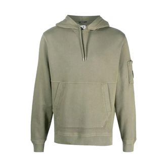 C.P. Company Bronze Green Cotton Fleece Hoodie - - Sweatshirts & Hoodies - Herren - Gr&uuml;n - 2XL