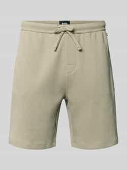 HUGO BOSS Regular Fit Sweatshorts aus Baumwoll-Mix