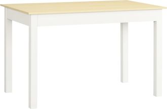 HOMCOM Moderner zweifarbiger Design-Esstisch mit gro&szlig;er Tischplatte 4-6 Personen aus Holz ABM. 119L x 70l x 75H cm - aus Holz