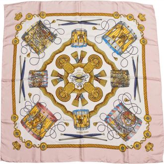 Herm&egrave;s T&uuml;cher & Schals - Hermes Classic LES TAMBOURS Silk Carre 90 Scarf - Gr. unisize - in Bunt - f&uuml;r Damen