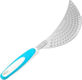 Generic Nudelsieb - Nudelsieb Edelstahl mit stiel als Abgiesshilfe f&uuml;r T&ouml;pfe Flaches Abtropfsieb platzsparend, funktionale Abgie&szlig;hilfe f&uuml;r Pasta, Kartoffeln, 