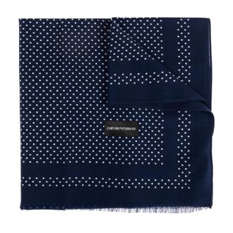 Emporio Armani Homme, Accessoires, Bleu, Taille: ONE Size Écharpe en laine