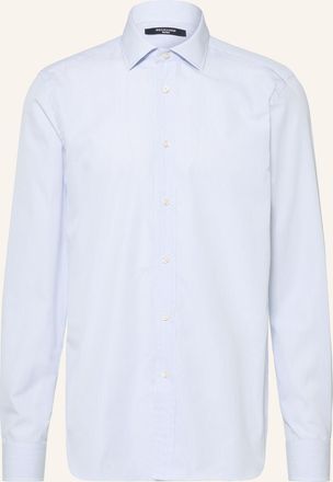 HUGO BOSS Hemd David Regular Fit Mit Extralangem Arm blau