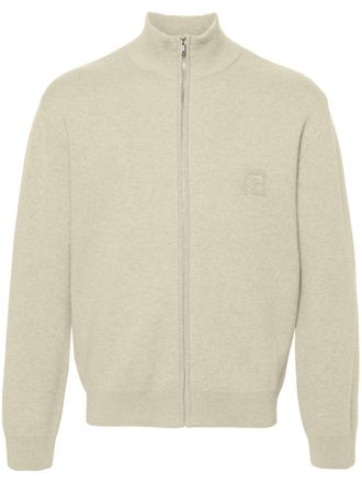 Nanushka cardigan en mérinos à fermeture zippée - Tons neutres